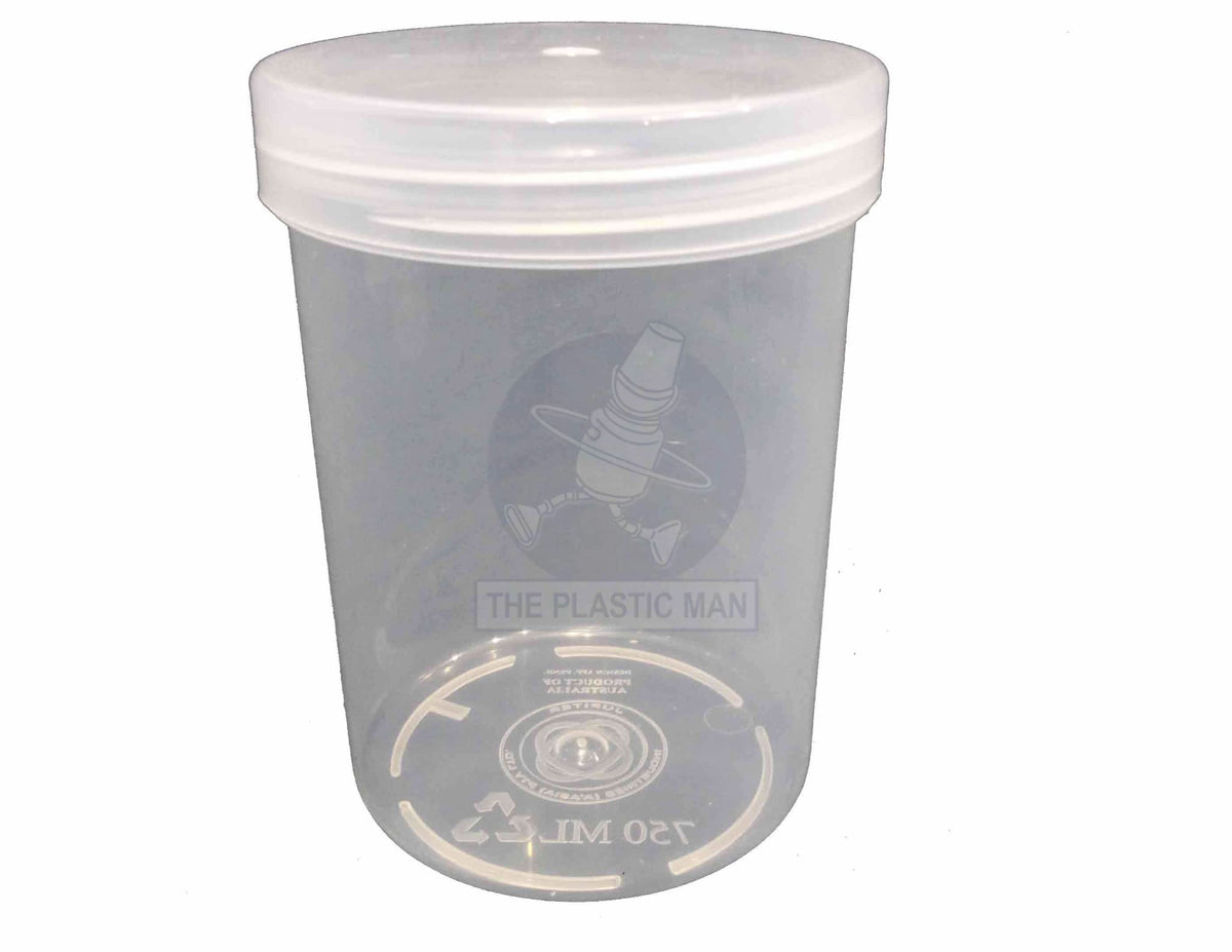 Jar and Smooth Lid 750ML - JARSM750 – The Plastic Man
